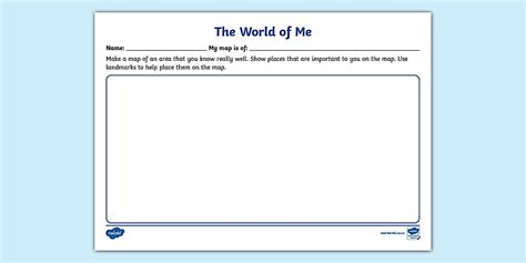 The World Of Me Mapping Activity Teacher Made Twinkl