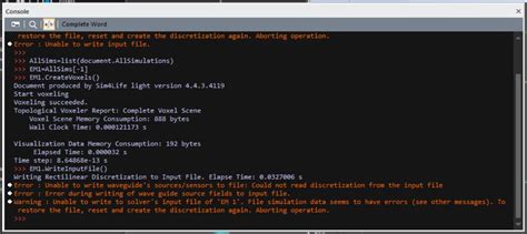 Error Fdtd Multiport When Writing Input File Zmt Zurich Med Tech