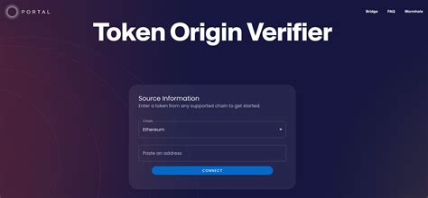 How To Use The Token Origin Verifier Portal Bridge