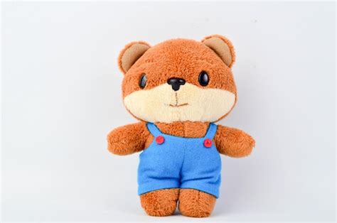 Premium Photo Close Up Of Teddy Bear Against White Background
