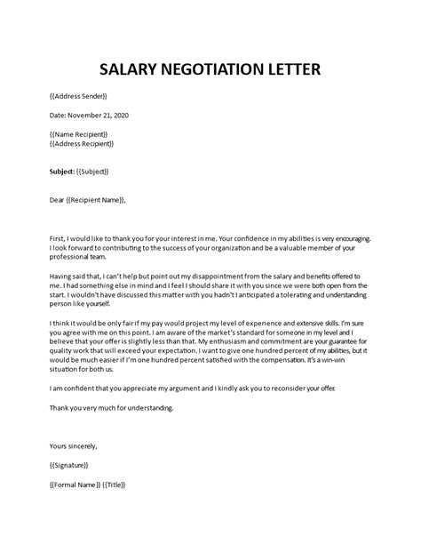 Counter Offer Letter Template Artofit