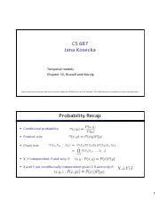Temporal Models And Markov Chains In AI Course Hero