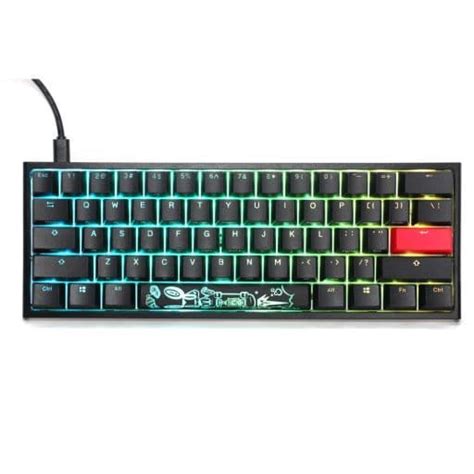 駿河屋 有線 Rgbメカニカル ゲーミングキーボード One 2 Mini Rgb 60％ Version 静音赤軸 ブラック Dk