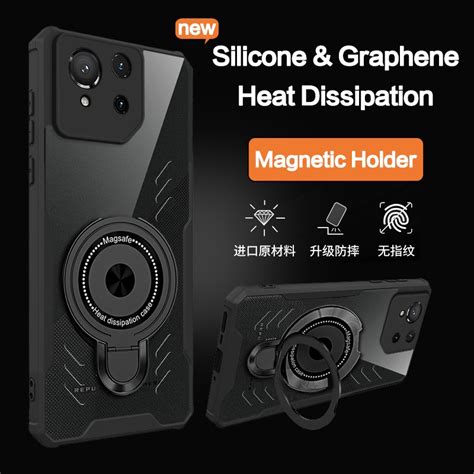 Graphene Silicone Heat Dissipation Phone Case For ASUS ROG Phone 9 7 6 8 Pro 5G Shockproof Case