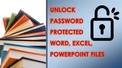 How To Remove Password From Protected Word Excel And Powerpoint Files The Teacher