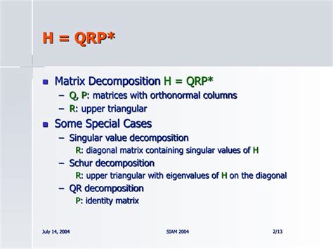 Ppt Geometric Mean Decomposition And Generalized Triangular Decomposition Powerpoint