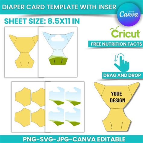 Diaper Envelope Template