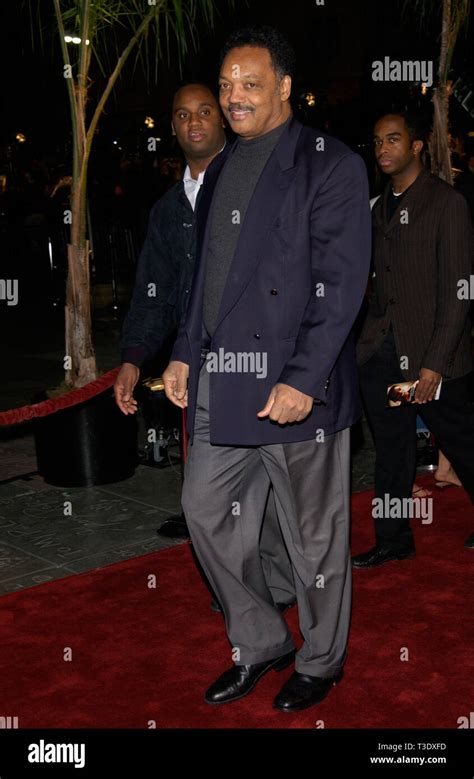 Los Angeles Ca December 12 2001 Reverand Jesse Jackson And Son At The