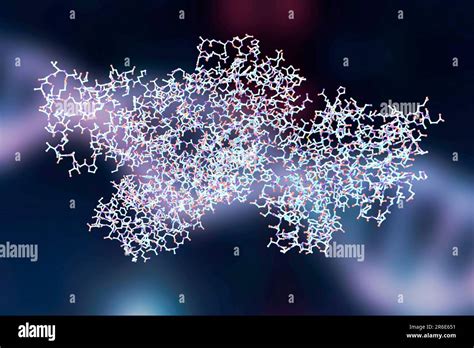 Anthrax Lethal Factor Molecular Model This Enzyme Is One Of Three Protein Components That Form