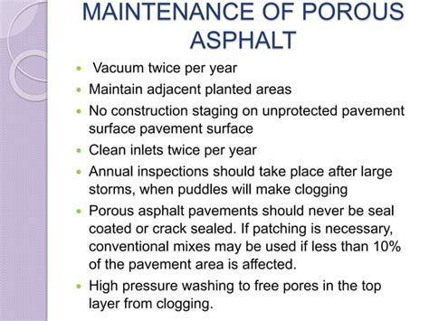 Porous Asphalt Pavement Ppt Ppt
