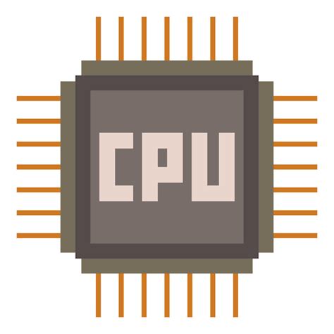 Premium Vector Cpu Icon Cartoon Illustration Of Cpu Vector Icon For Web