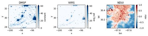 A Comparison Of The Dmsp Ols Nighttime Lights Data Viirs Nighttime