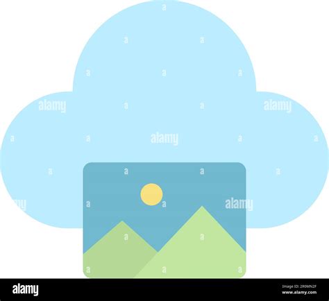 images on cloud icon vector image suitable for mobile application web