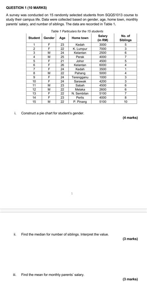 solved question 2 12 marks table 2 contains data from a