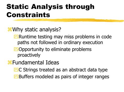Ppt Static Detection Of Buffer Overrun In C Code Powerpoint