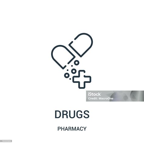 從藥房收集的藥物圖示載體細線藥物輪廓圖示向量例證向量圖形及更多上癮圖片 上癮 健保和醫療 圖示 Istock