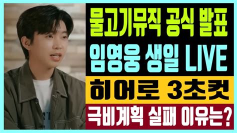 물고기뮤직 공식 발표 임영웅 생일 라이브 Live 전광판 축하 영상 히어로는 3초컷 극비계획 실패 이유는 Feat 마이리틀히어로 선공개 Youtube