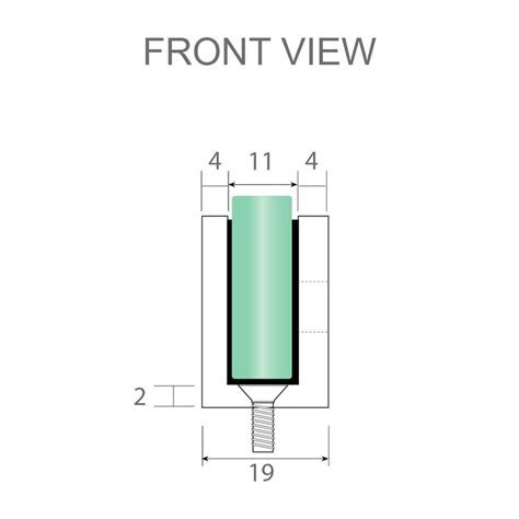 10mm Shower Screen Glass To Wall U Bracket Sunlight Bathrooms