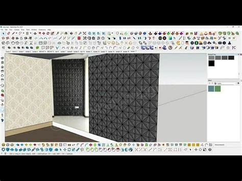Sketchup Tutorial Making D Wall Panel