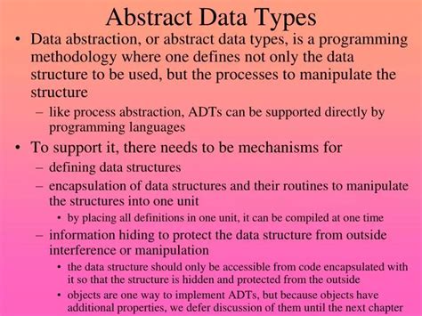 PPT Abstract Data Types PowerPoint Presentation Free Download ID