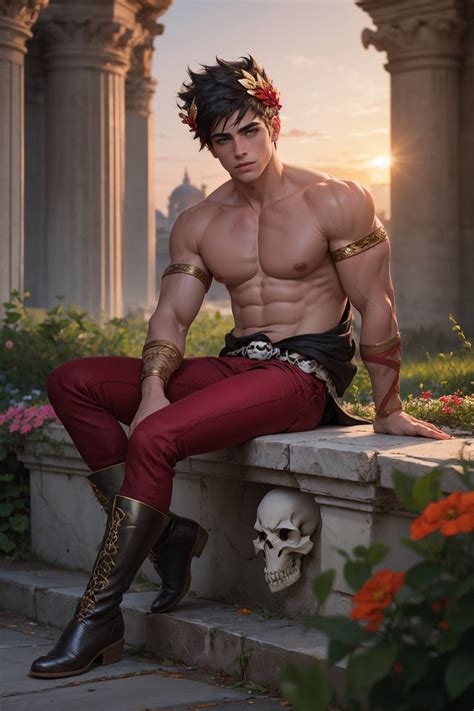 Nsfw 1boy Zagreus Sitting Image Created By Tensor Art