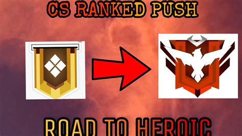 Live Stream On Free Fire Road To Heroic Cs Ranked Match ️👑👑 Youtube