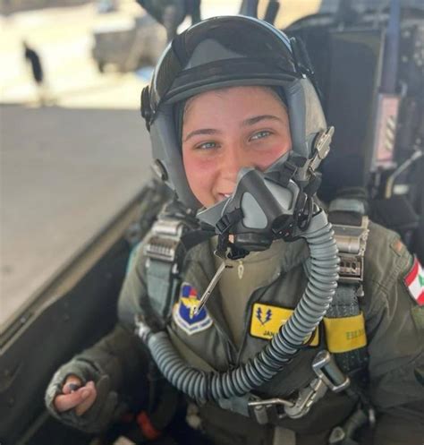 Meet Jana Sader Lebanons First Ever Female Fighter Jet Pilot Joseph Abikhalil