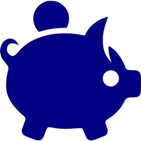 Navy Blue Moneybox Icon Free Navy Blue Money Box Icons