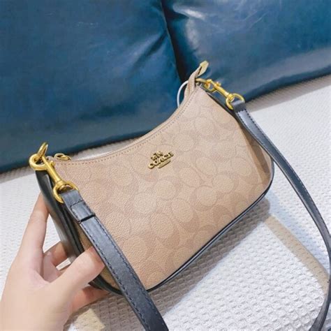 코치 Coach Teri 핸드백 여자 가방 블랙 위핑