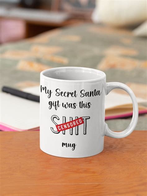 Rude Secret Santa Mug Secret Santa Ts At Work Colleague Etsy