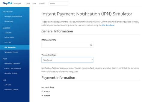 Paypal Developer Tools