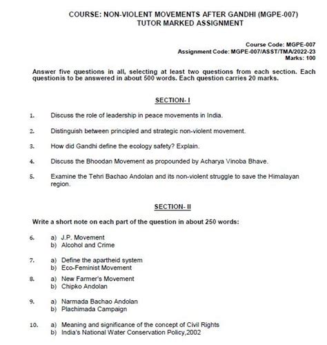 IGNOU MGPE 07 SOLVED ASSIGNMENT 2022 23 ENGLISH MEDIUM