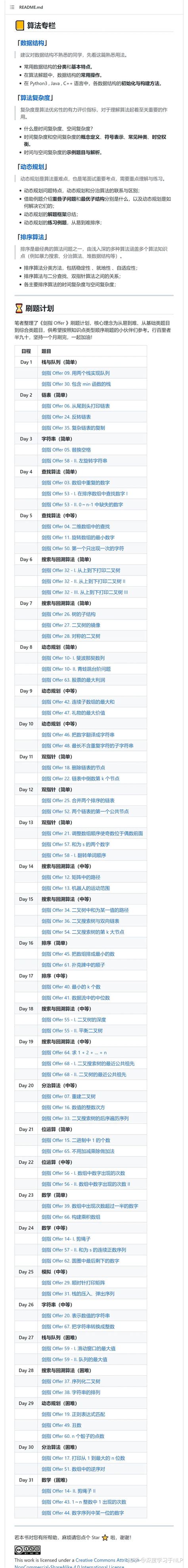 算法初学者and互联网求职者必备《 剑指 Offer 31天图文题解》免费分享 知乎