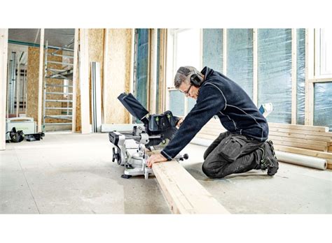 Аккумуляторная торцовочная пила с механизмом протяжки Festool KAPEX KSC ...