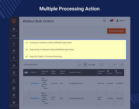 Magento Bulk Order Processing Mass Shipment And Tracking Extension Webkul