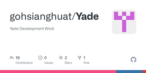 Github Gohsianghuatyade Yade Development Work