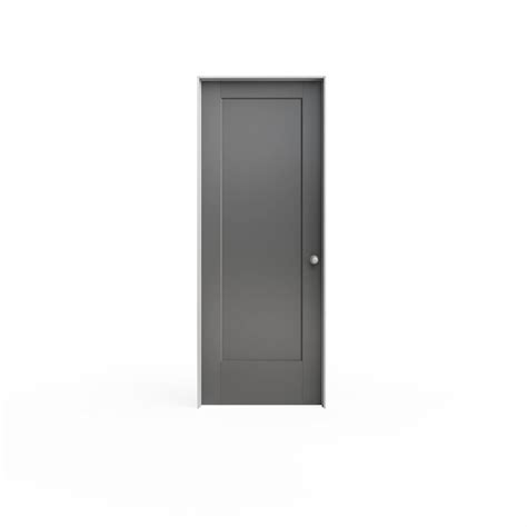 Jeld Wen Moda W In X In Primed Panel Square Frosted Glass Solid Core Primed Mdf