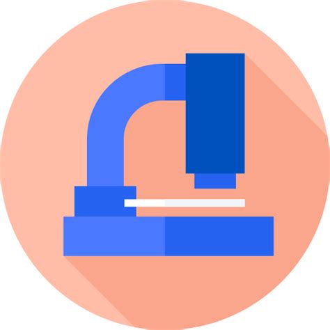 Microscope Flat Circular Flat Icon