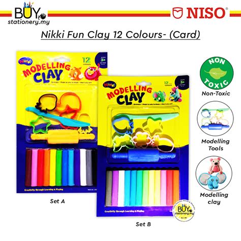 Buy Nikki Modelling Fun Clay 12 Colour Online Eromman