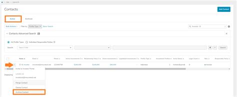 archiving crm contacts ims help center
