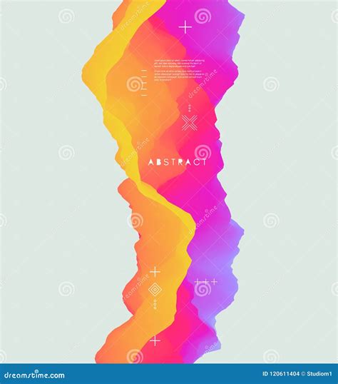 Colorful Abstract Background Dynamic Effect Futuristic Technology Style Stock Vector