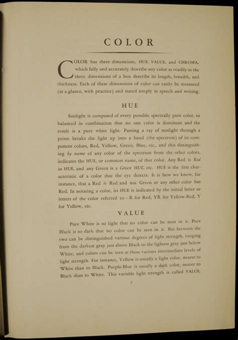 The Munsell Book Of Color 1929 Hue Value Chroma Munsell Color