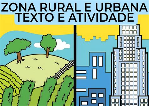 Atividade Zona Rural E Zona Urbana Fdplearn