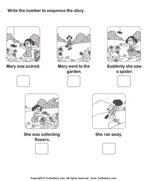 Picture Story Sequencing Worksheets