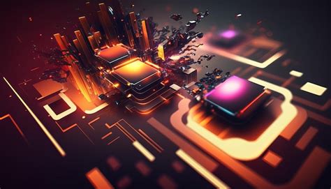 Premium Photo Modern Technology Background Generative Ai