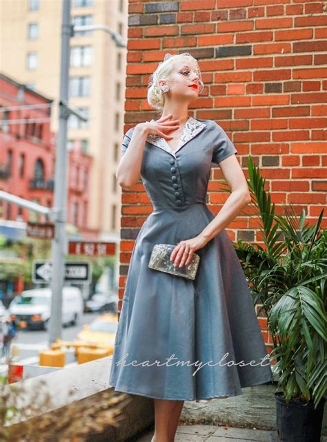 Rose Lace Retro Vintage Dress 50s Custom Made Etsy Vintage Dresses