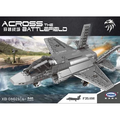 Military Moc Stealth Fighter Jet Building Blocks Set