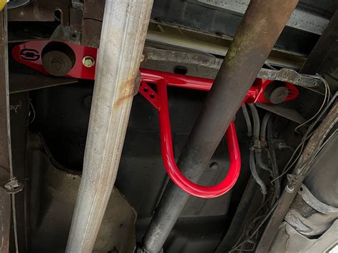 C10 Driveshaft Safety Loop And Frame Stiffener Brace 1973 1980 Red