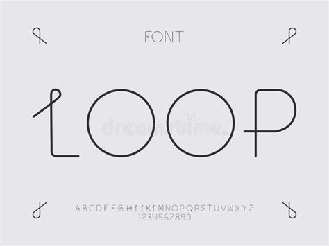 Loop 3d Font Cyrillic Stock Vector Illustration Of Letters 125144703