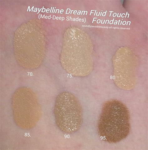 Maybelline Dream Wonder Fluid Touch Foundation Review And Swatches Of Shades